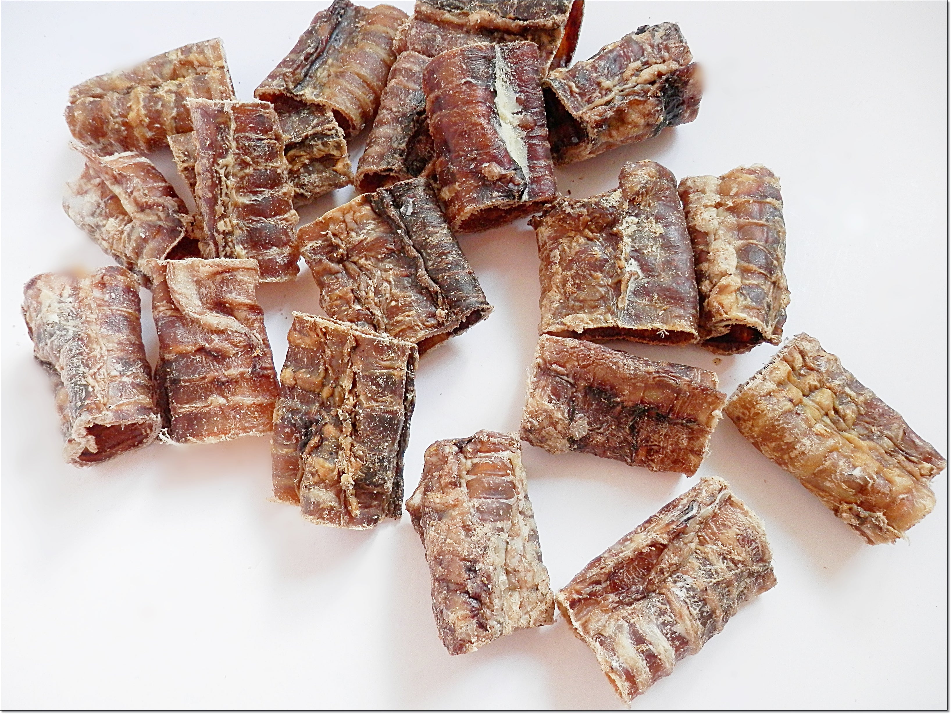 Beef Trachea Pipe 3-5 cm Jerky 100% Natural Dried Dog Treats ...